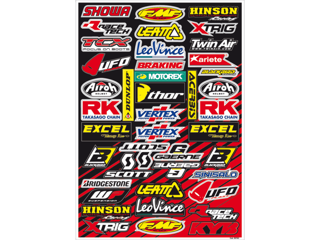 Kit adesivi loghi sponsor mini - C - Blackbird Racing