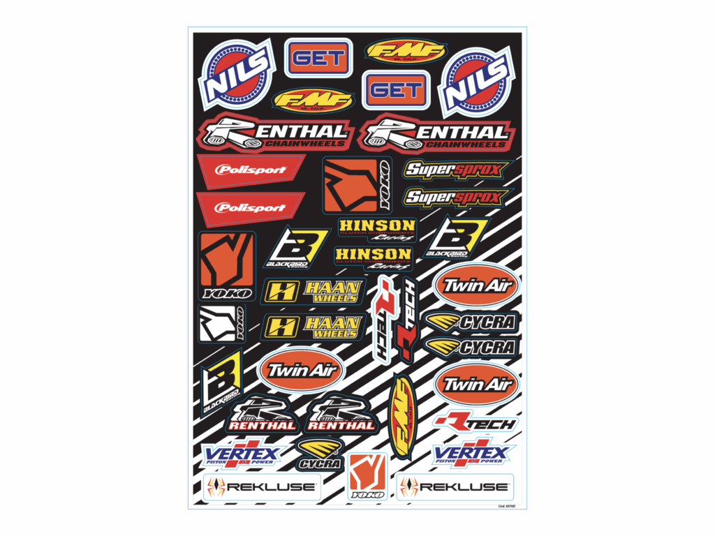 Kit adesivi loghi sponsor mini - D - Blackbird Racing