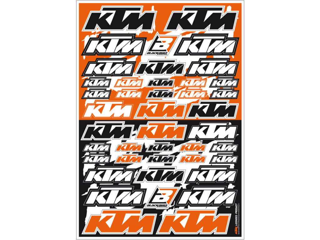 Kit adesivi loghi sponsor KTM - Blackbird Racing