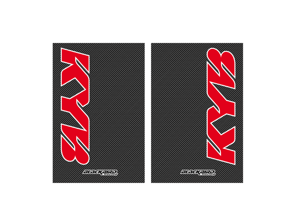 KYB Carbon Fork Stickers - Blackbird Racing