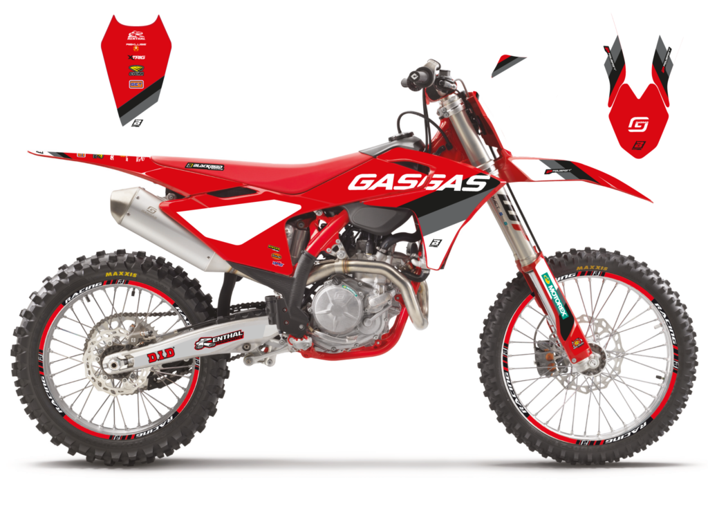 Kit Adesivi Completi di tabelle Portanumero Solid Colors Gas gas per EC ...