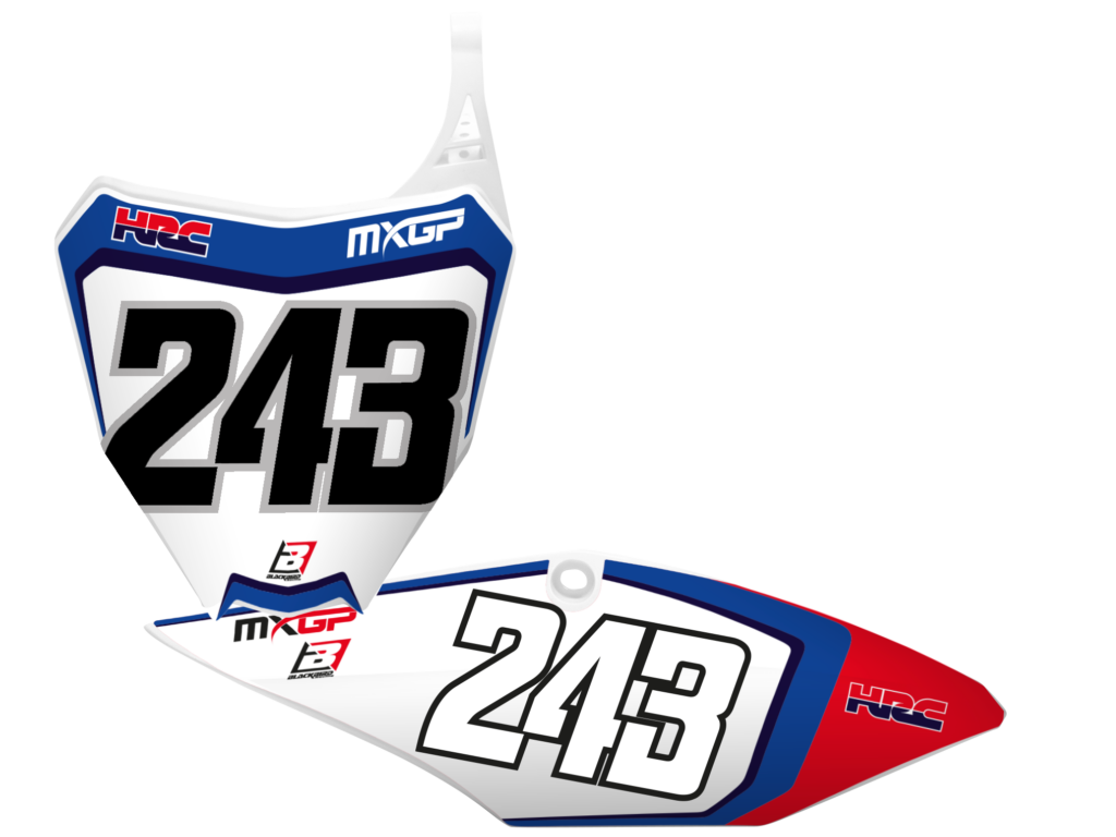 Kit Adesivi Portanumero Personalizzato Grafica Replica Honda HRC 2019 ...