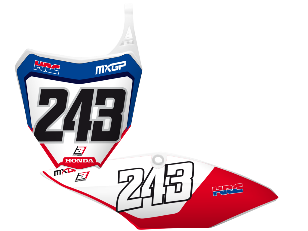 Kit Adesivi Portanumero Personalizzato Grafica Replica Honda HRC 2020 ...