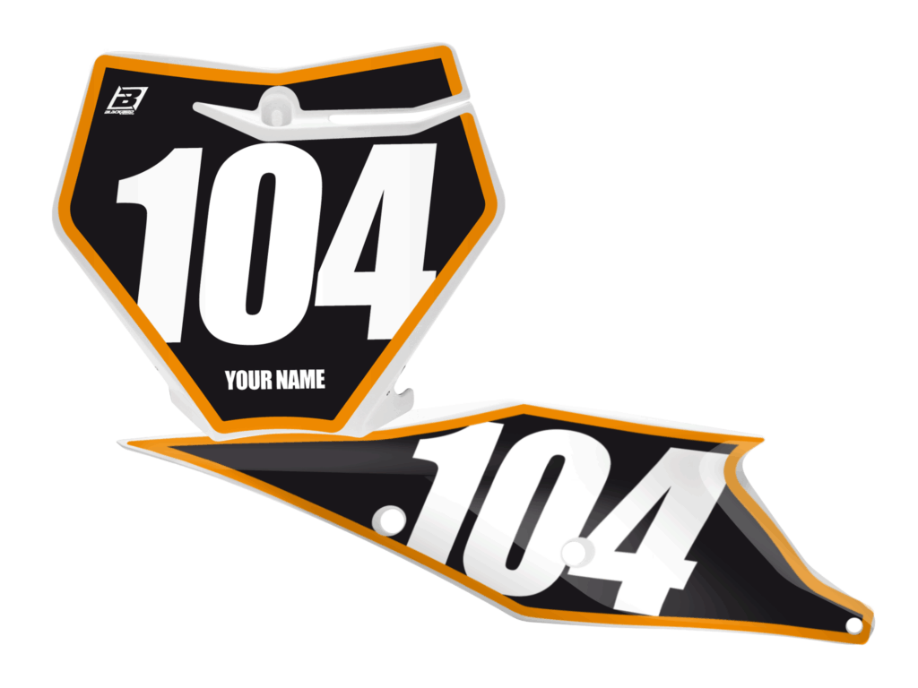 Kit Adesivi Portanumero Personalizzato Basic Ktm per SX SXF ALL MODELS ...