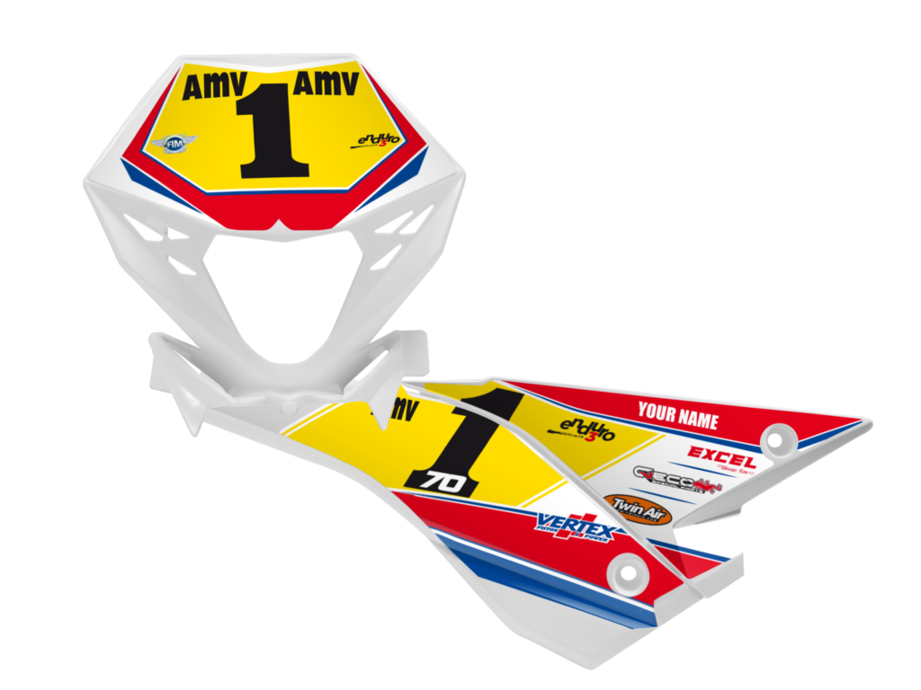 Kit Adesivi Portanumero Personalizzato modello Replica BETA Factory ...